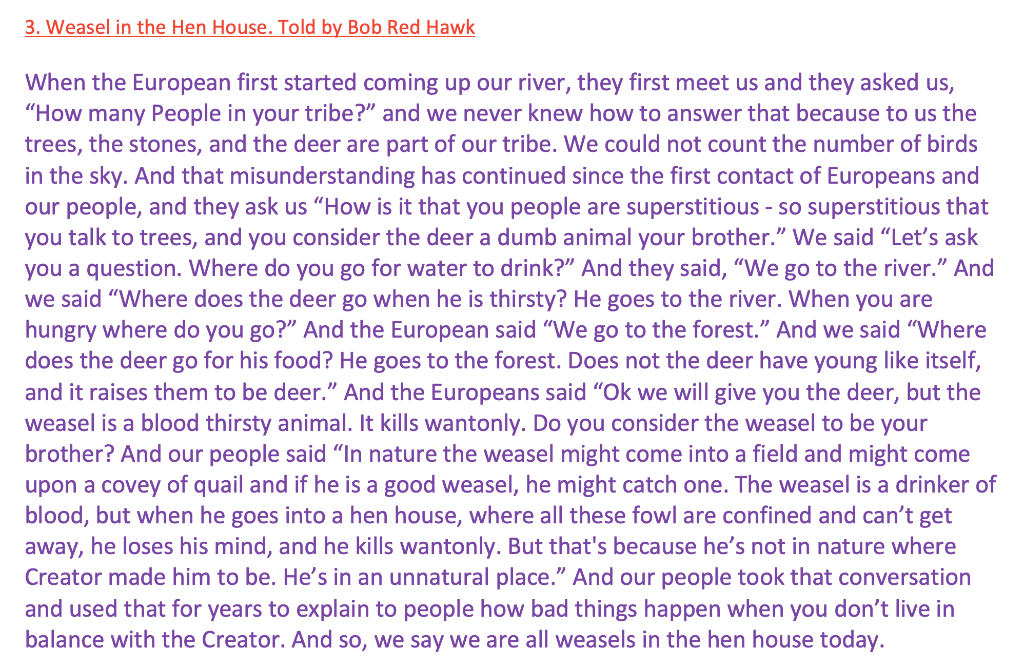 Solved Native Americans used to tell stories and pass them | Chegg.com