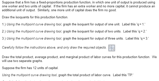 Suppose that a firm has a fixed-proportions | Chegg.com