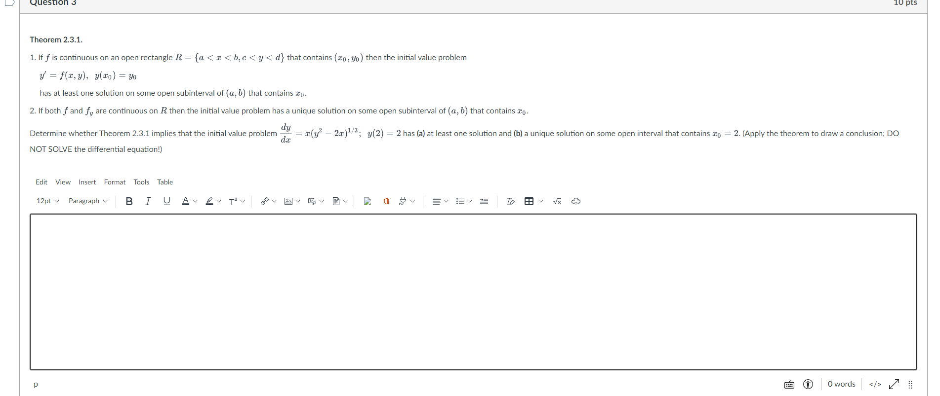 Solved Theorem 2.3.1. 1. If f is continuous on an open | Chegg.com