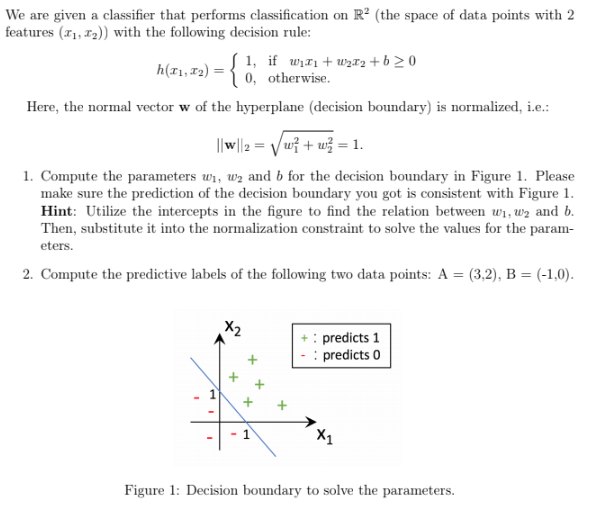 Solved We are given a classifier that performs | Chegg.com