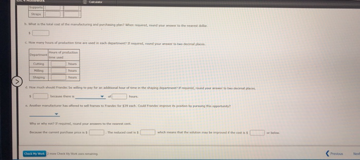 Ch. 4 Homework Calndato Problem 4-17 (Algorithmic) | Chegg.com