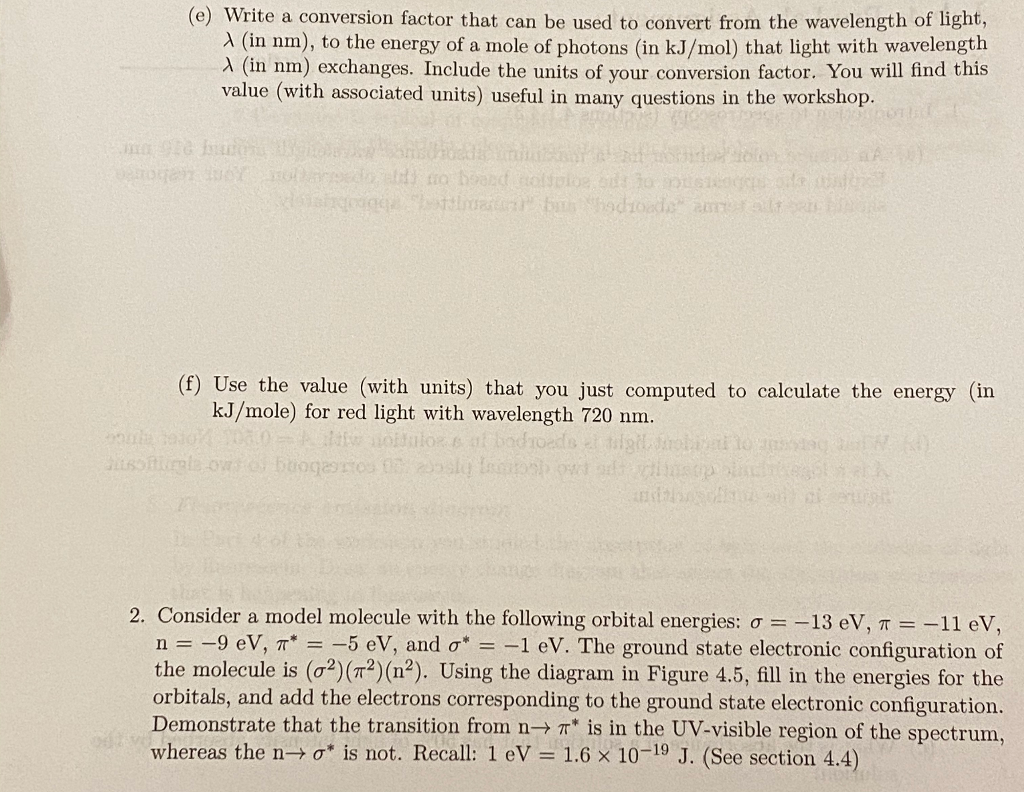 Solved (a) An orange color solution has a maximum absorbance | Chegg.com