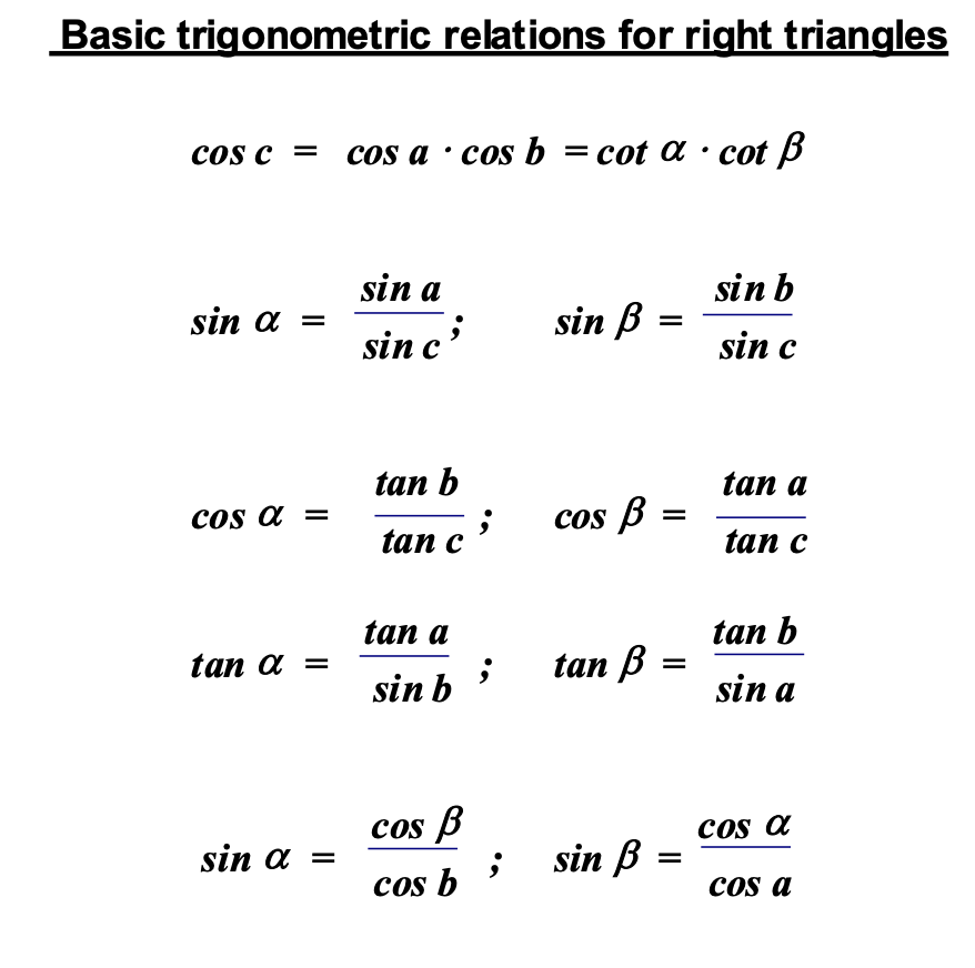 Solved Basic trigonometric relations for right triangles COS | Chegg.com