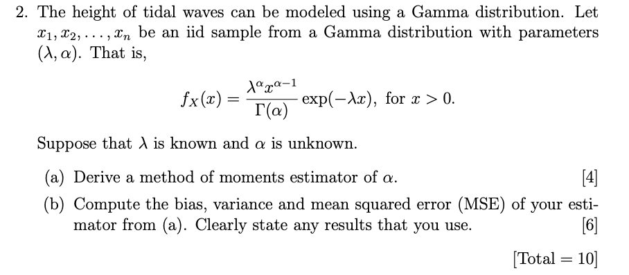 Solved 2. The height of tidal waves can be modeled using a | Chegg.com