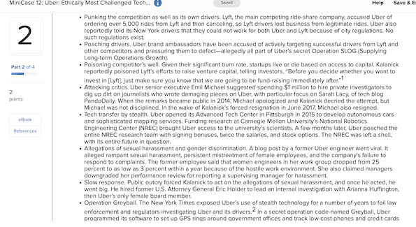 Solved Uber’s numerous legal and ethical issues demonstrated | Chegg.com