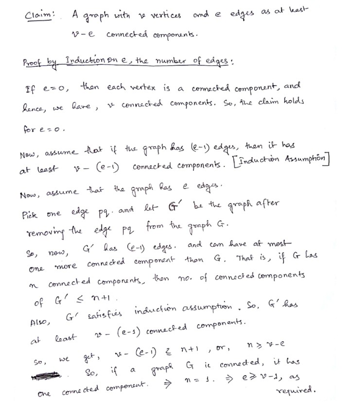 Solved lup tree if and only if it is loopless and has | Chegg.com
