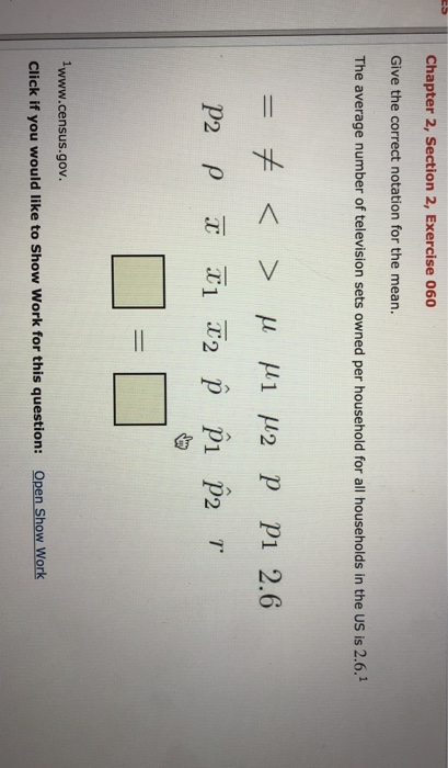 Solved Chapter 2, Section 2, Exercise 060 Give the correct | Chegg.com