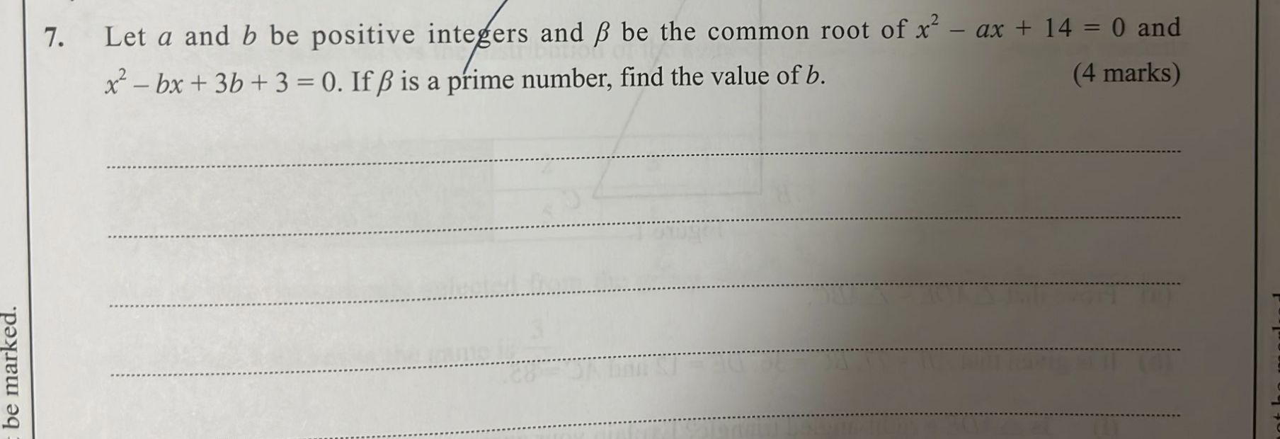 Solved Let a and b ﻿be positive integers and β ﻿be the | Chegg.com