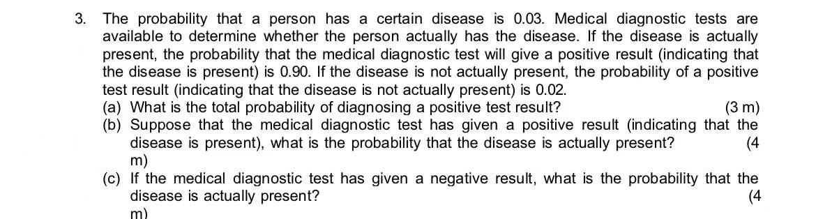 Solved 3. The probability that a person has a certain | Chegg.com