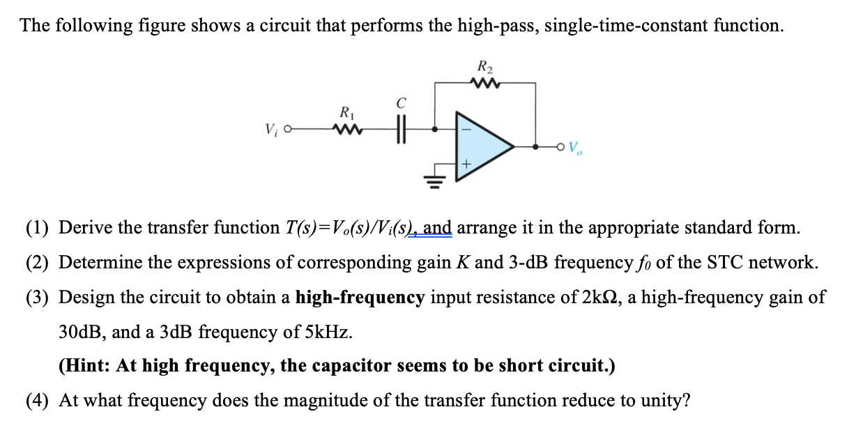 Solved The following figure shows a circuit that performs | Chegg.com