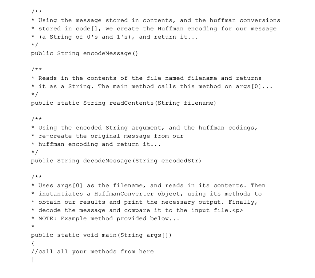 Solved Huffman Encoder Part 2: Encoding/Decoding In this two | Chegg.com