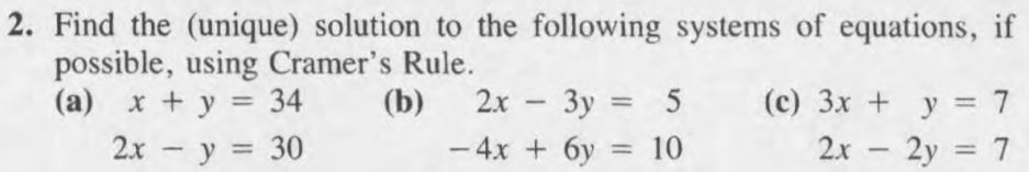 Solved 2. Find the (unique) solution to the following | Chegg.com