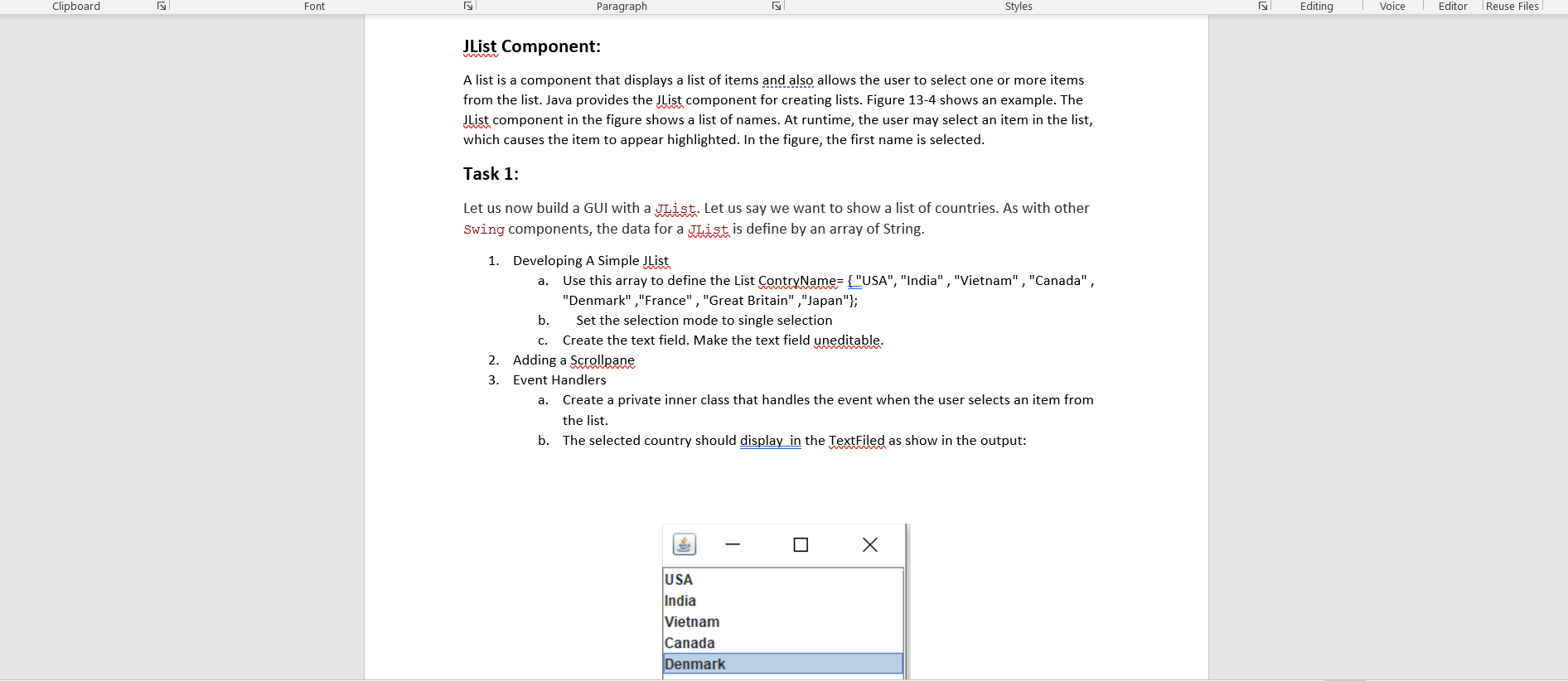Solved Clipboard Font Paragraph Styles Editing Voice Editor | Chegg.com