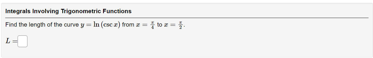 Solved Integrals Involving Trigonometric Functions Find the | Chegg.com