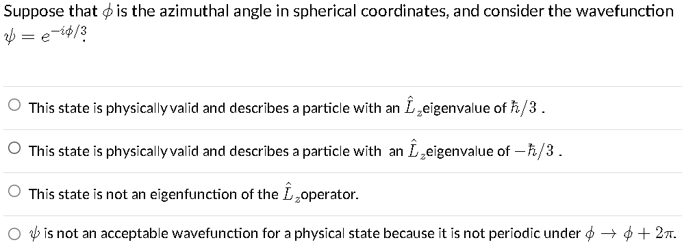 Solved Suppose that is the azimuthal angle in spherical | Chegg.com
