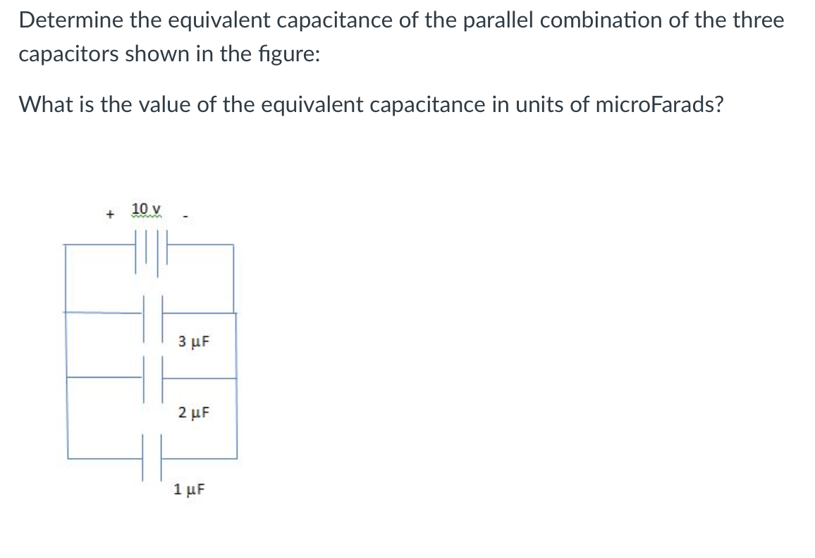 Solved Determine the equivalent capacitance of the parallel | Chegg.com