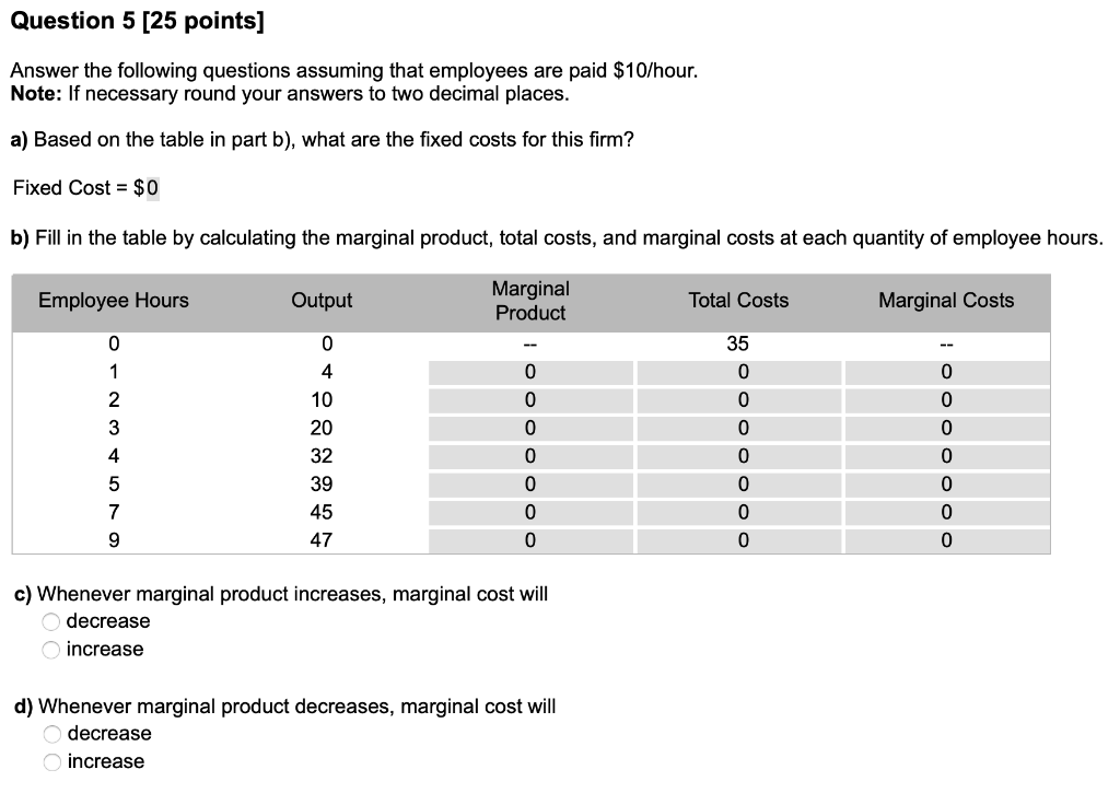 Solved Question 5 [25 points] Answer the following questions | Chegg.com