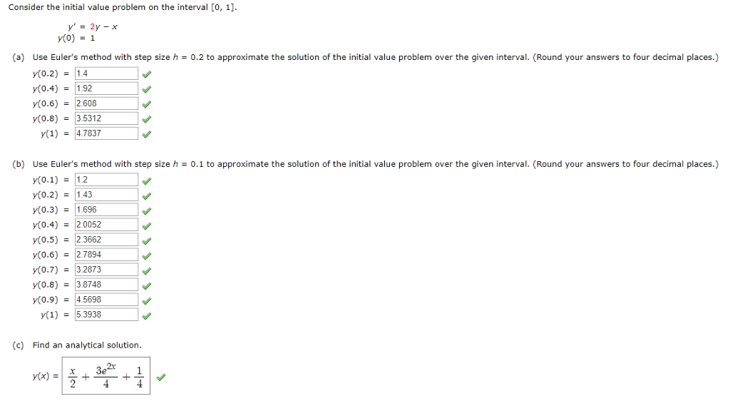 Solved Consider the initial value problem on the interval | Chegg.com
