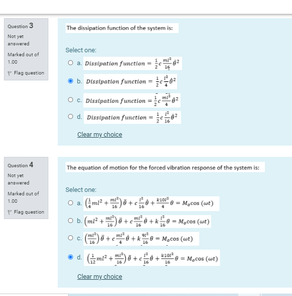 Solved You are required to determine the equation of motion | Chegg.com