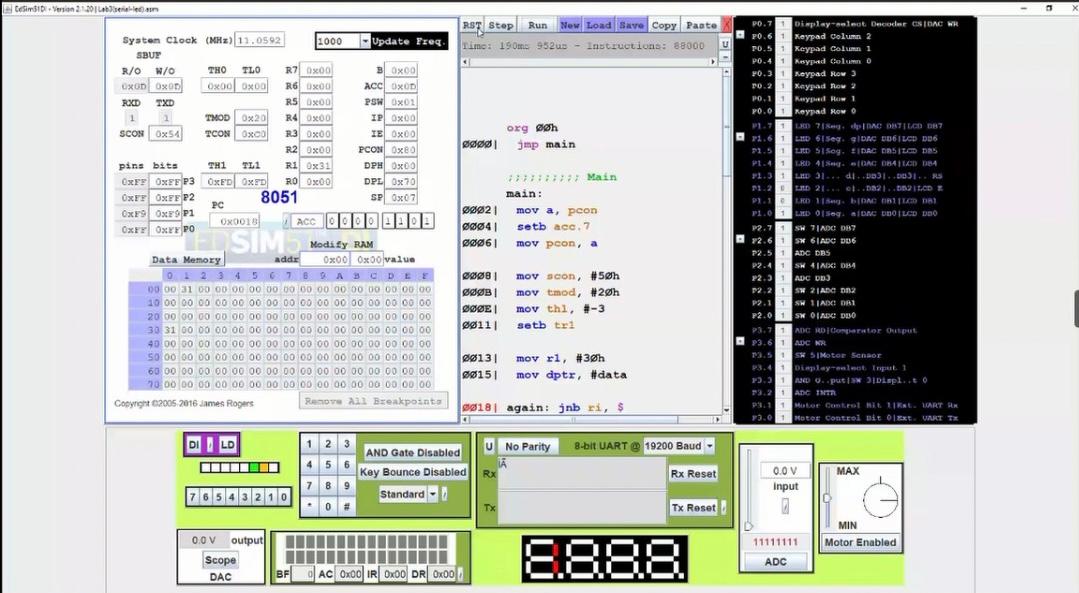 Ed Sim51DI - Logic Diagram Х RX TX UART CS Switch | Chegg.com