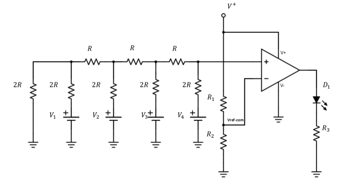 Solved design a level voltage detector using a comparator | Chegg.com