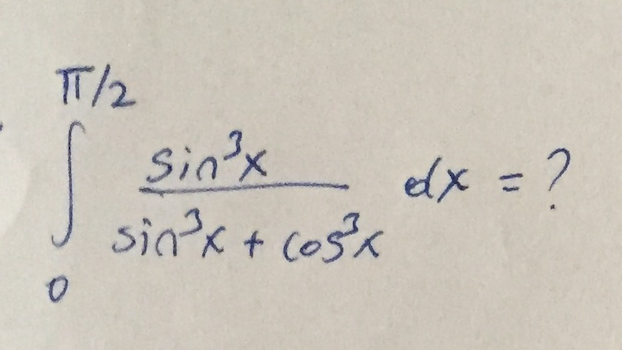 Solved ∫0π/2sin3x+cos3xsin3xdx=? | Chegg.com