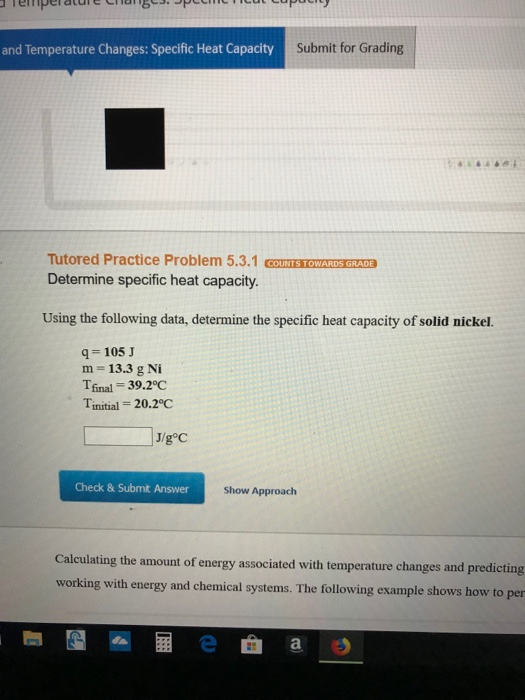 Solved and Temperature Changes: Specific Heat Capacity | Chegg.com