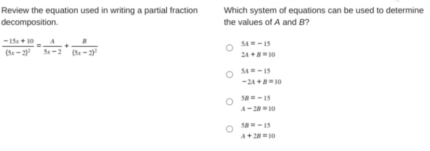 Solved Review The Equation Used In Writing A Partial