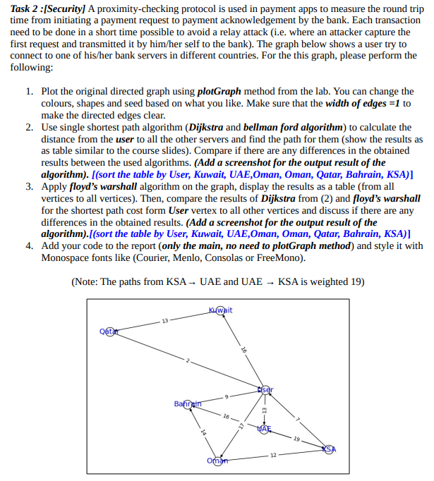 Solved provide full code with output, using networkx lib | Chegg.com