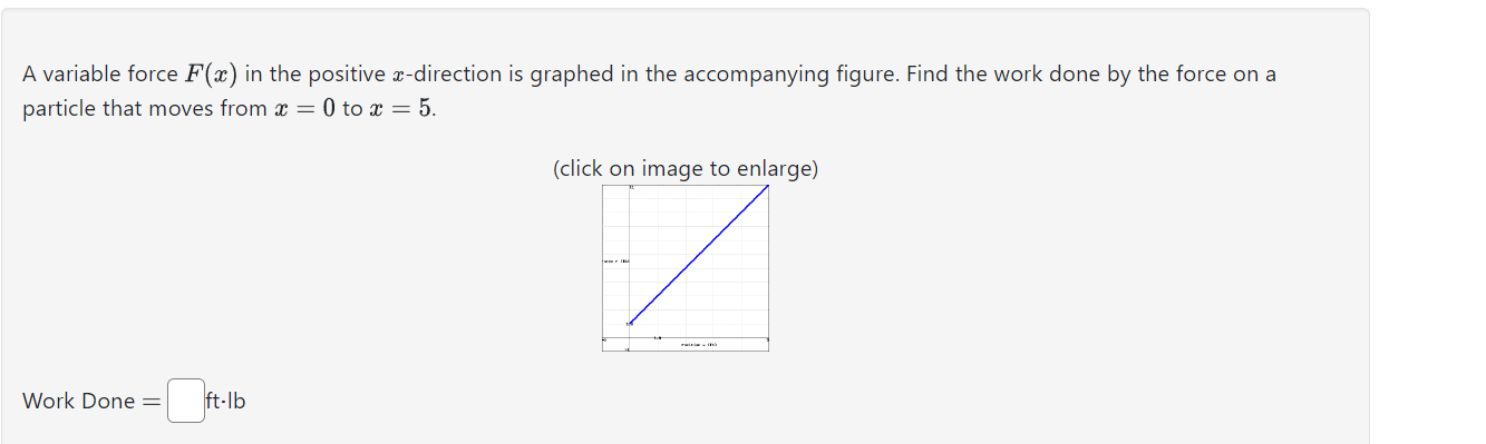 Solved A variable force F(x) in the positive x-direction is | Chegg.com