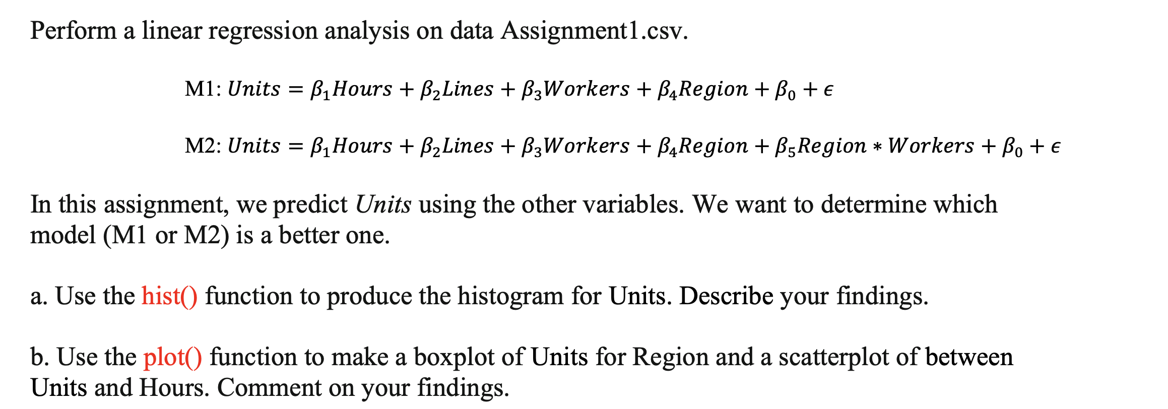 Solved Perform a linear regression analysis on data | Chegg.com