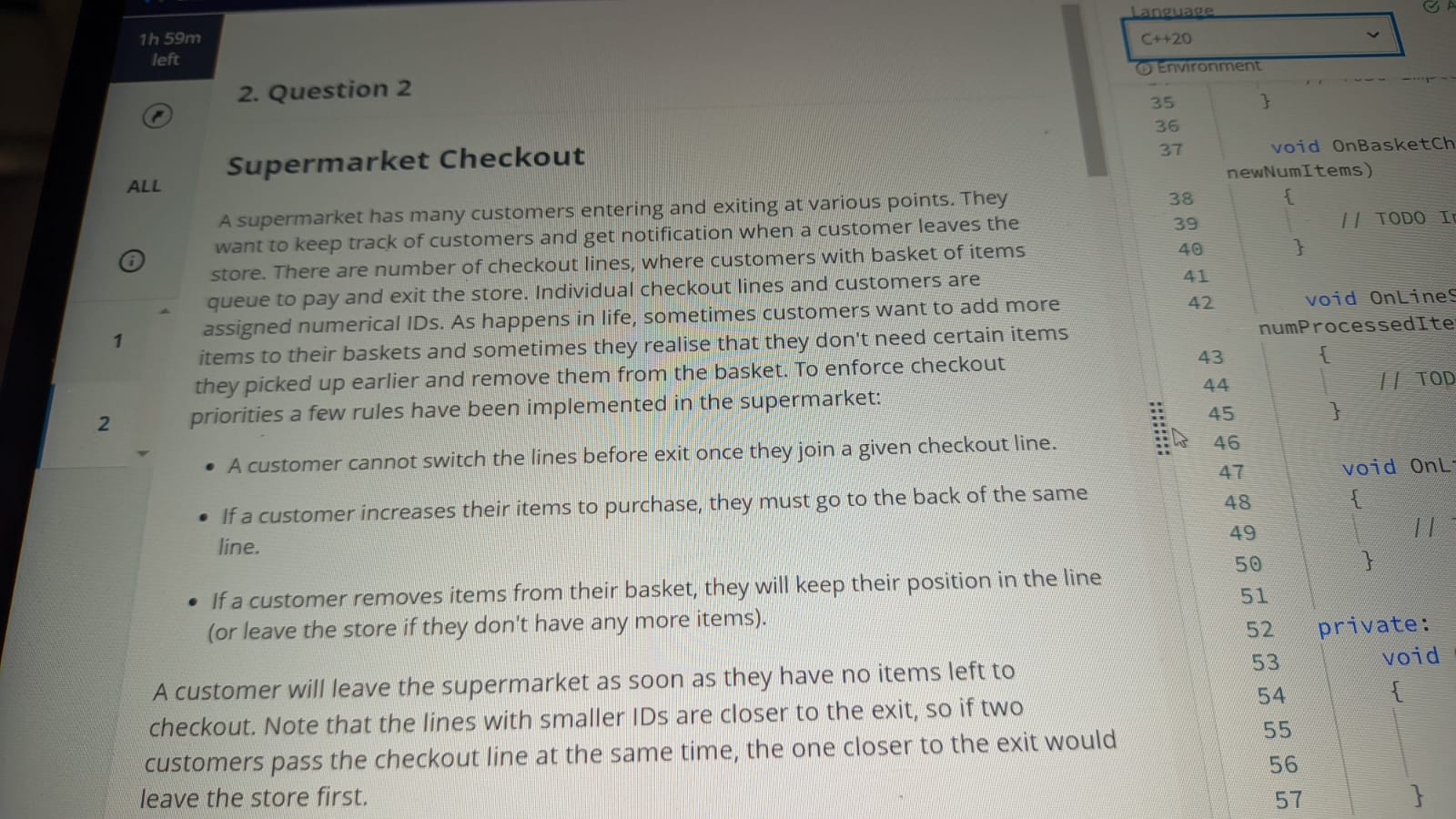 Solved Explanation: There are 2 customers (123 and 2) queued | Chegg.com