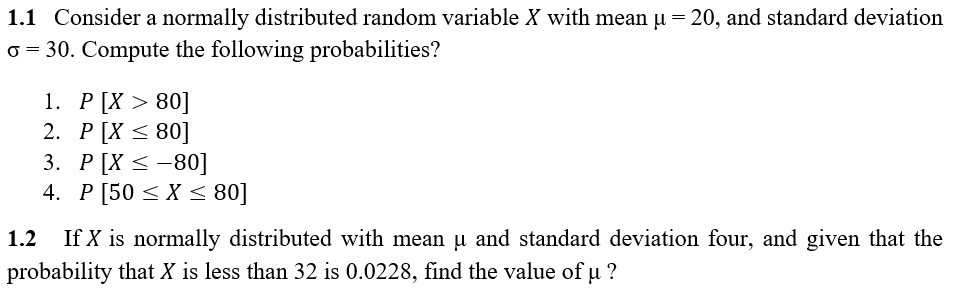Solved 11 Consider A Normally Distributed Random Variable X 7649