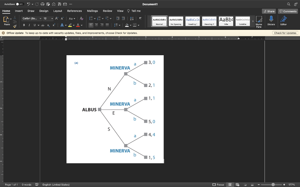 Solved Return to the two-player game tree in part (a) of | Chegg.com