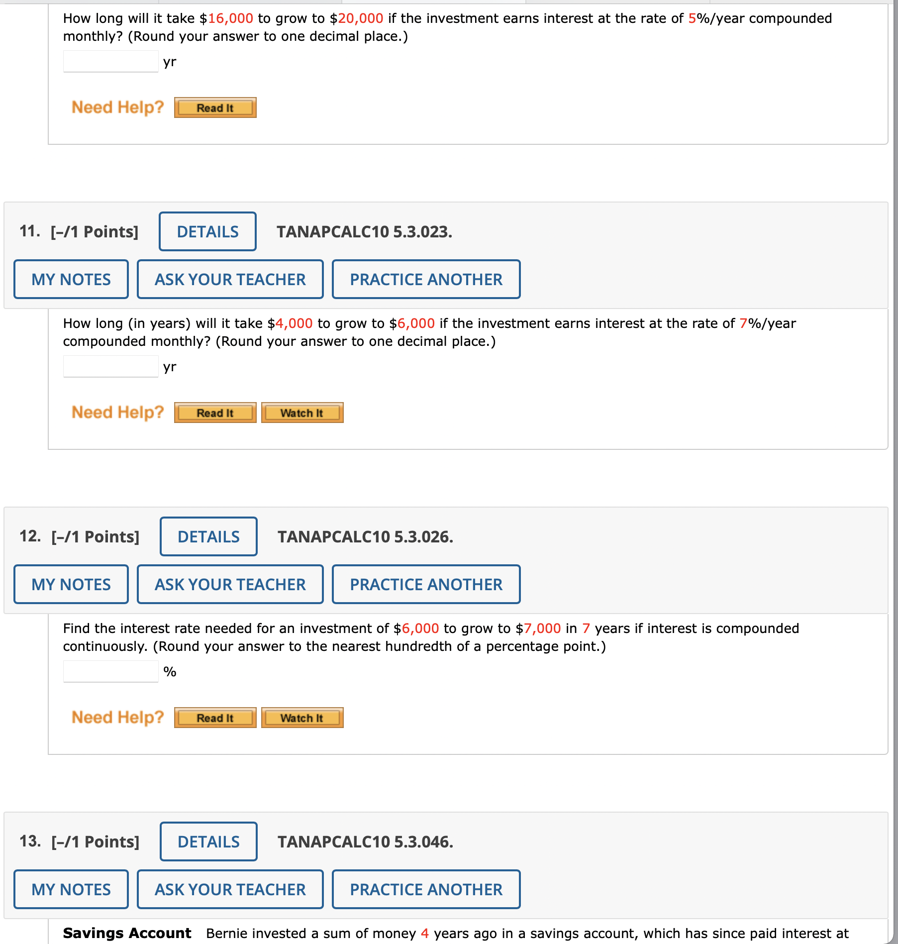 How long will it take $16,000 to grow to $20,000 if | Chegg.com
