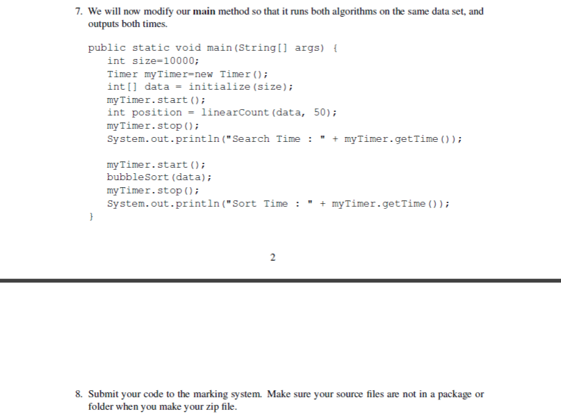 Solved Follow the instructions below, write the code in java | Chegg.com