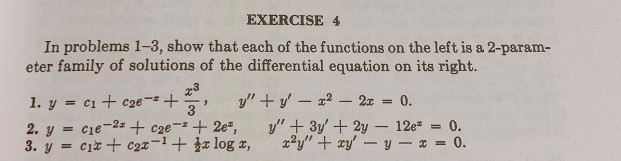 Solved EXERCISE 4 In problems 1-3, show that each of the | Chegg.com