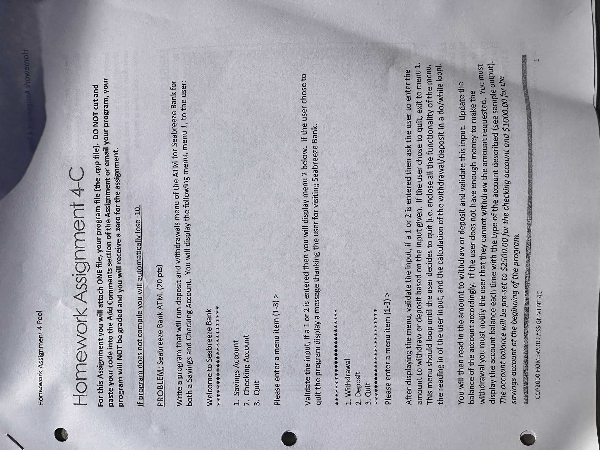 Solved both a Savings and Checking Account. You will display | Chegg.com