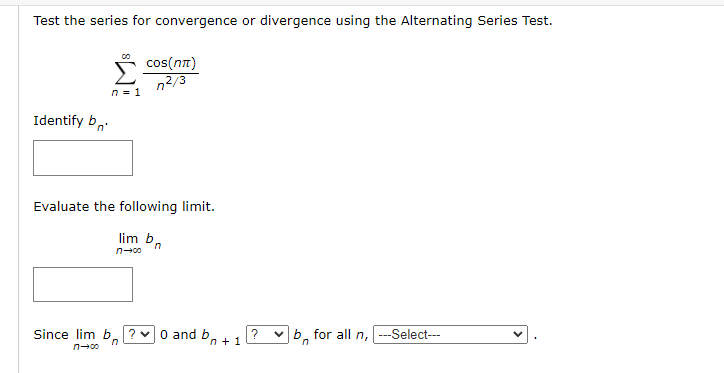 Solved Test the series for convergence or divergence using | Chegg.com