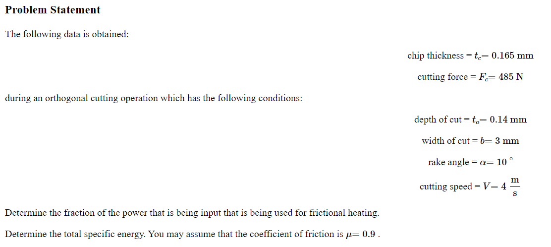 Solved Problem Statement The Following Data Is Obtained 1895