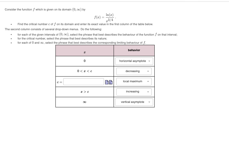 [Solved]: Consider the function ( f ) which is given on