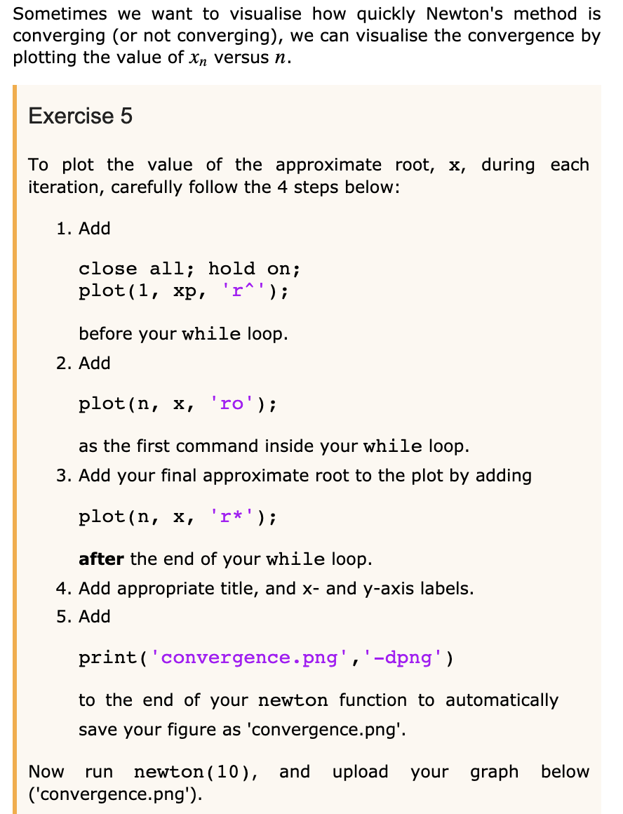 Solved Newton's Method in MATLAB During this module, we are | Chegg.com