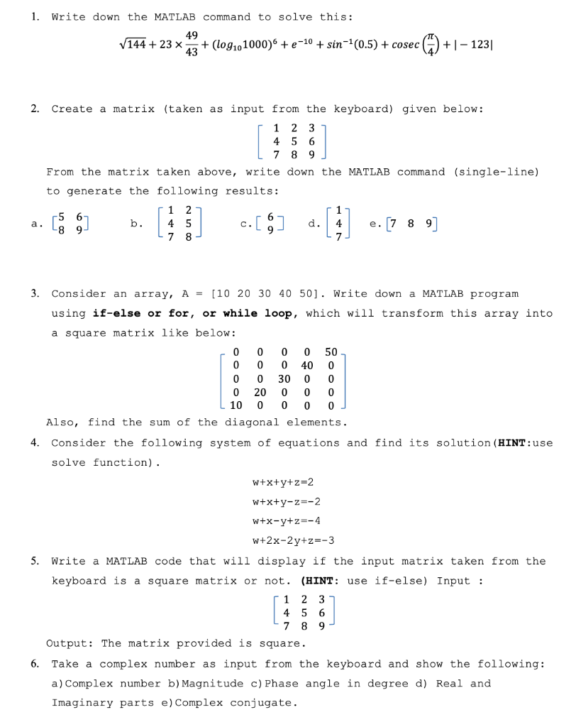 Solved I need help with the following problems, I need the | Chegg.com