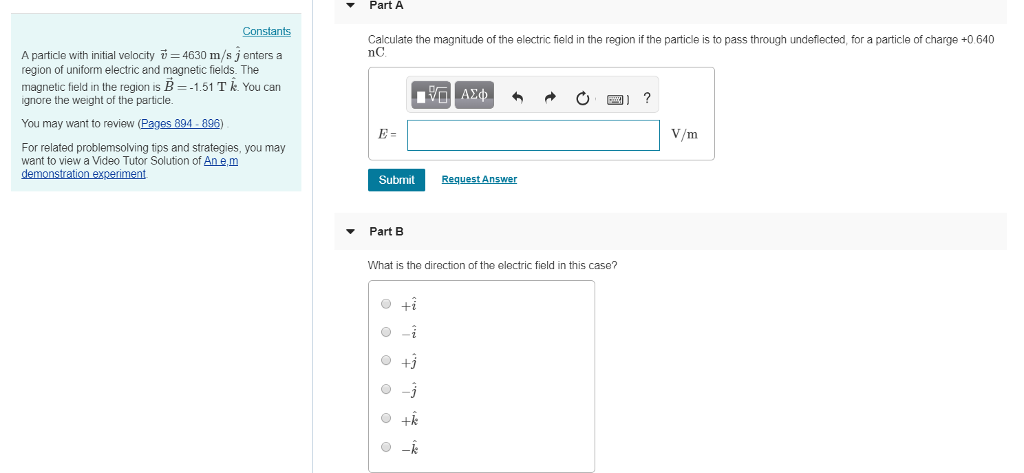 Solved Part A Constants Calculate the magnitude of the | Chegg.com