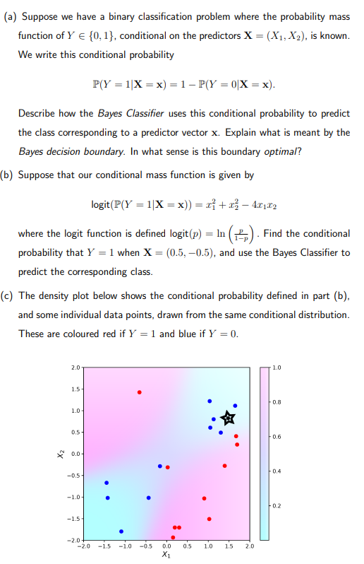 A Suppose We Have A Binary Classification Problem 