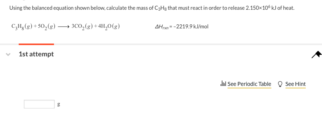 Solved Using the balanced equation shown below, calculate | Chegg.com