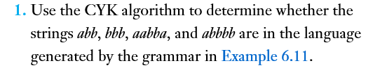 Solved 1 Use The Cyk Algorithm To Determine Whether The