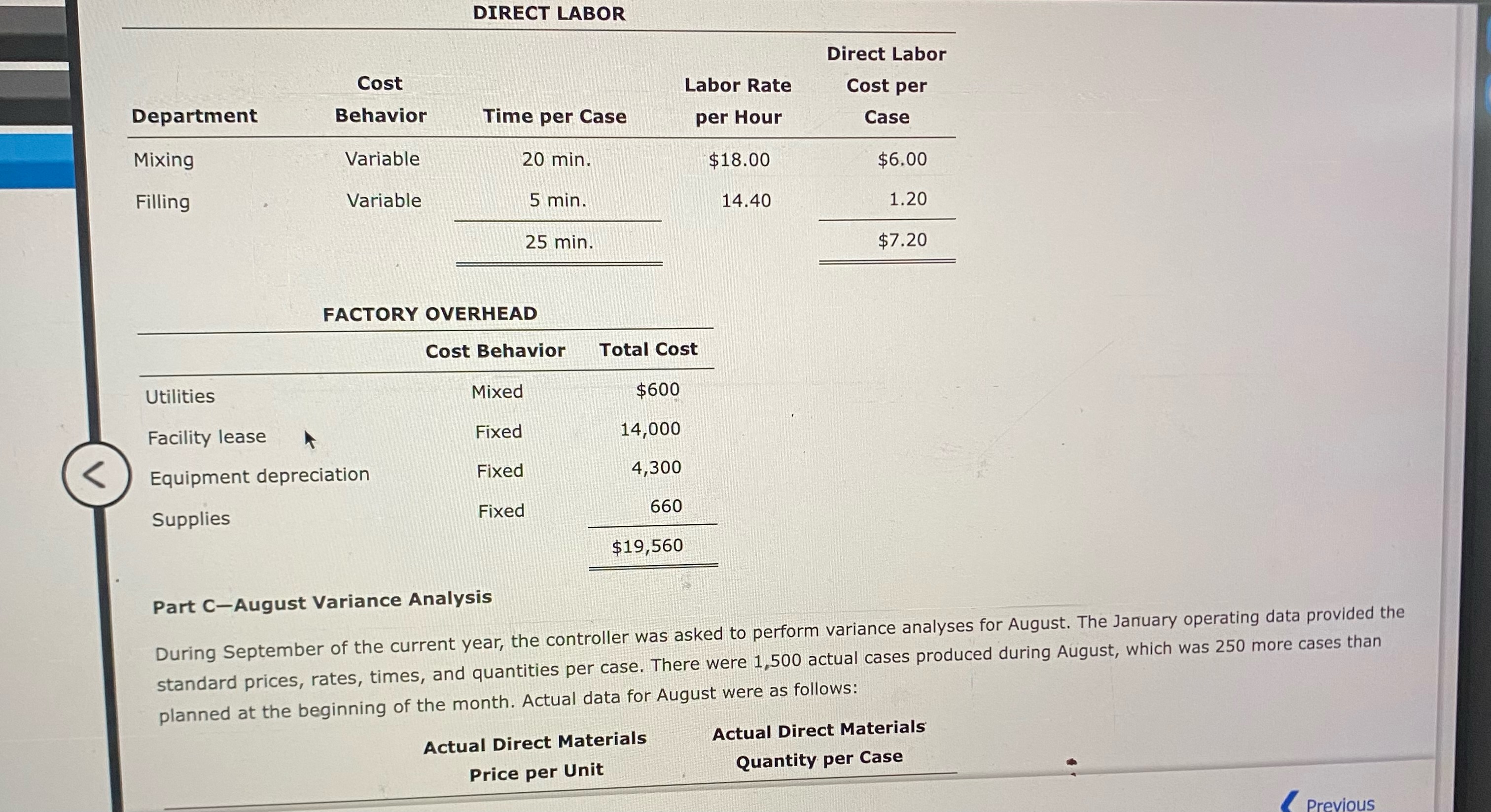 Solved 11. Determine and interpret the direct labor rate and | Chegg.com