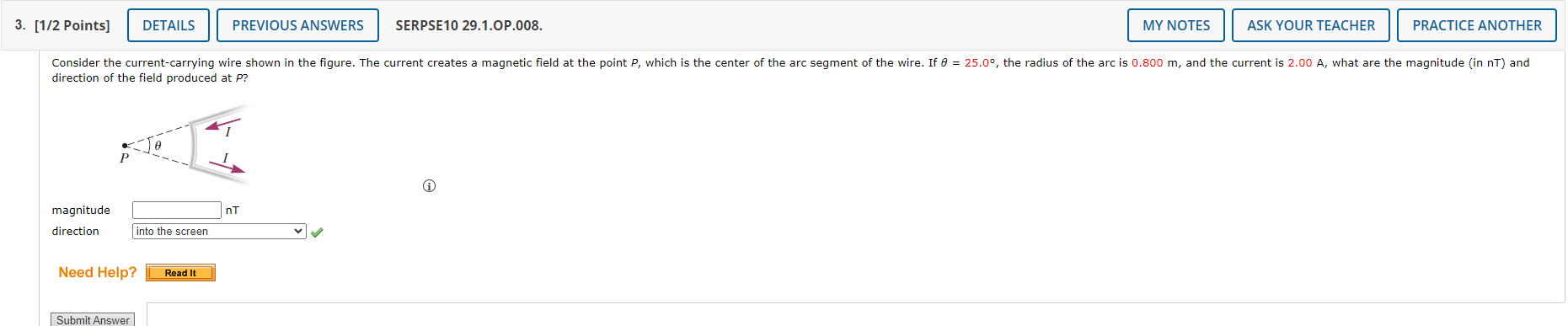 Solved 3. [1/2 Points] DETAILS PREVIOUS ANSWERS SERPSE10 | Chegg.com