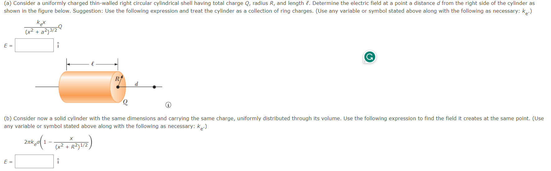 Solved kex(x2+a2)32QE= ﻿any variable or symbol stated above | Chegg.com